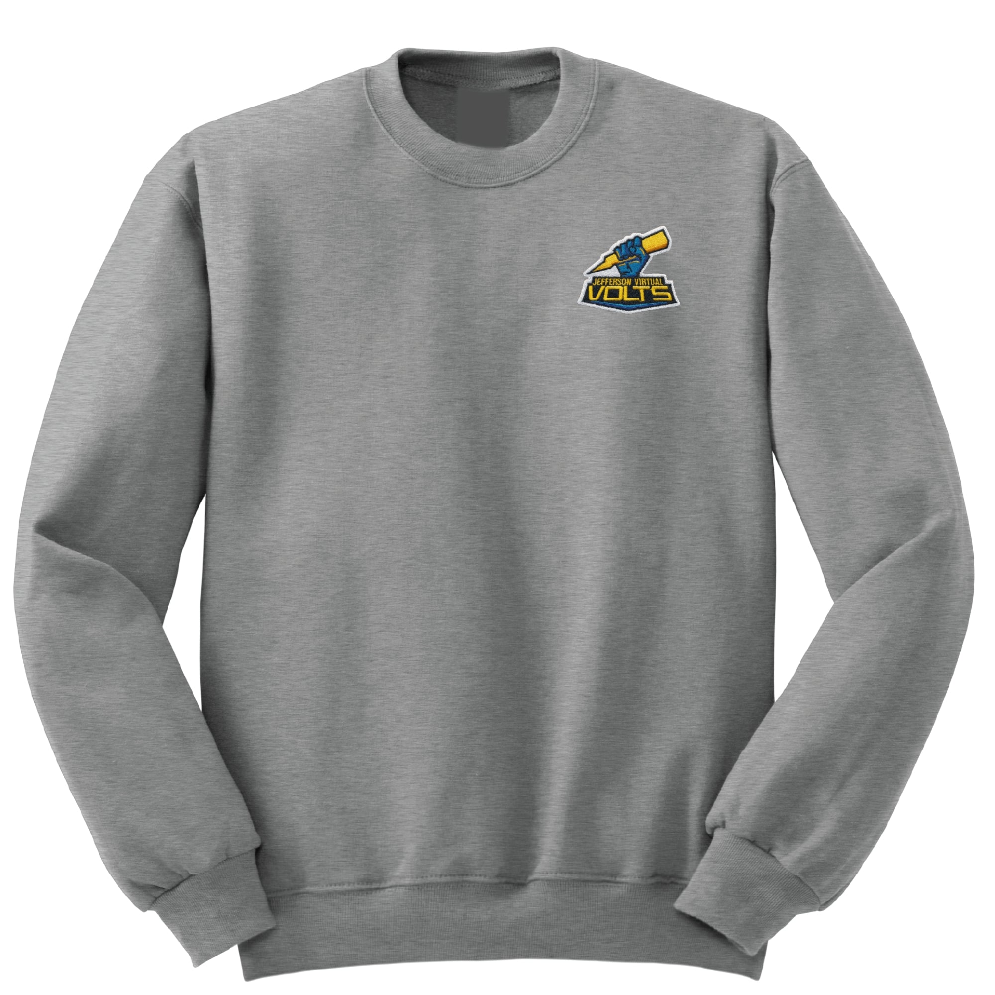 Jefferson Virtual Crew Sweatshirt - Grey – Skobel's School Uniforms