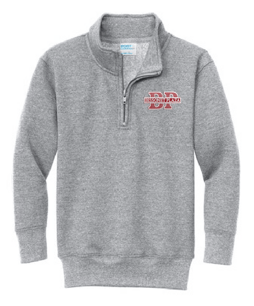 Bissonet Plaza Elementary 1/4 Zip Sweatshirt - Grey - All Grades ...