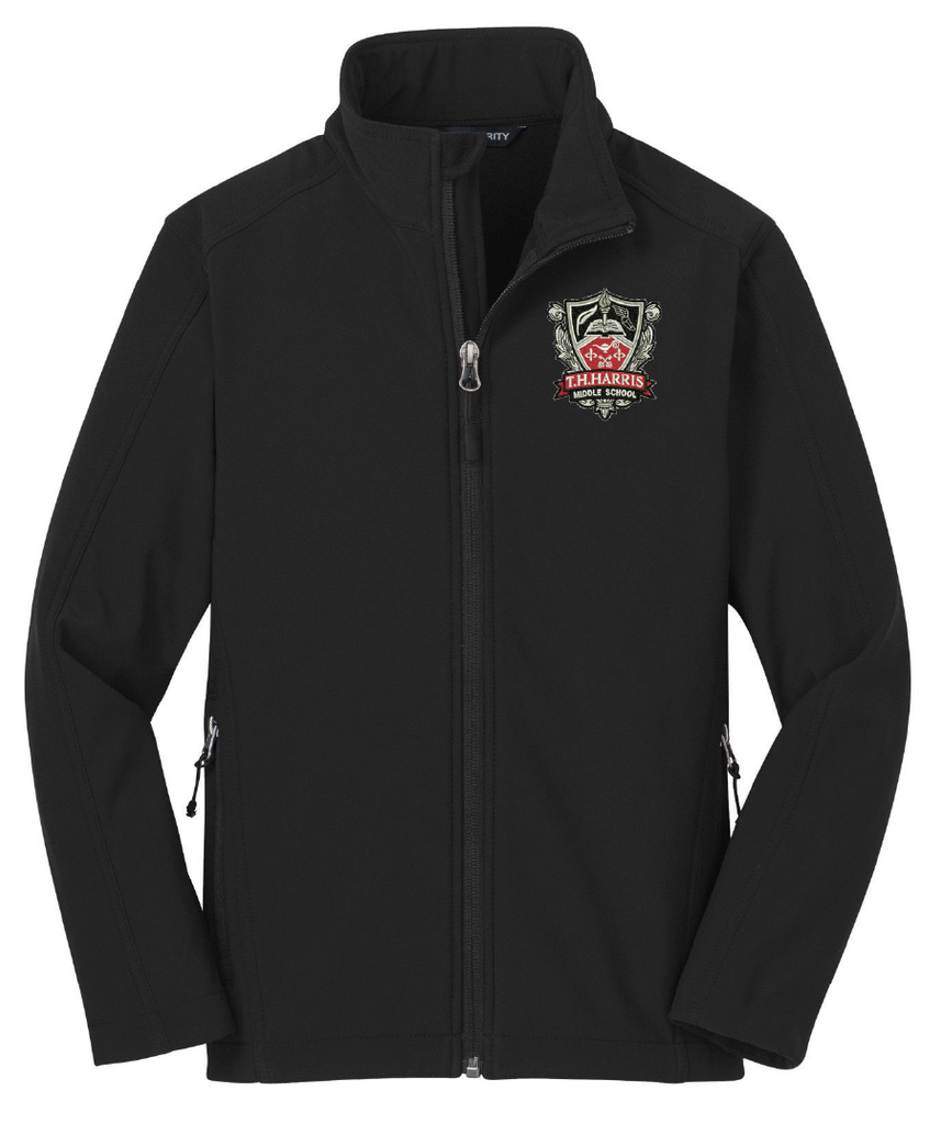 TH Harris Softshell Jacket - Black - All Grades – Skobel's School Uniforms