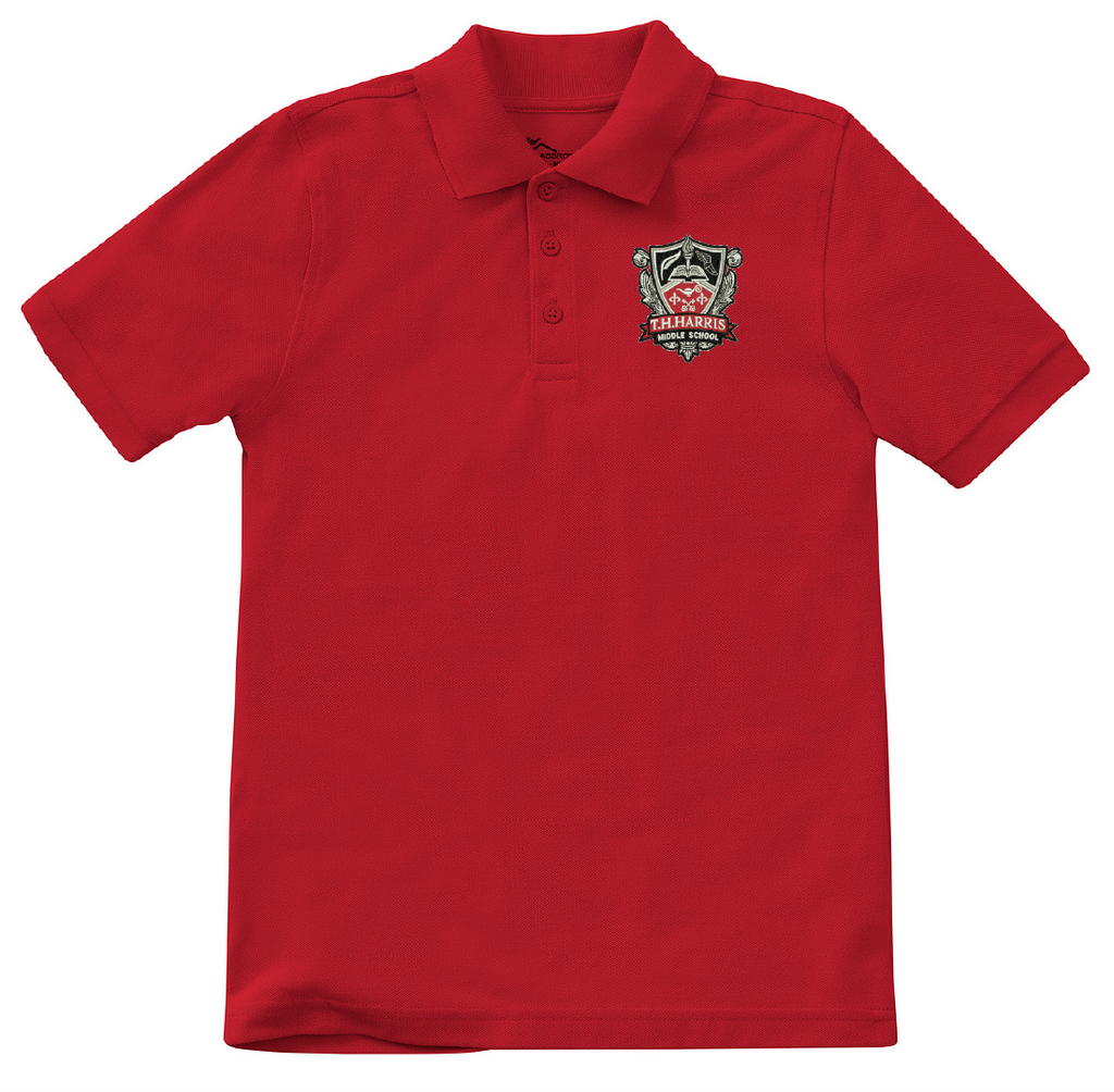 TH Harris Middle School Red Polo - 6th Grade – Skobel's School Uniforms