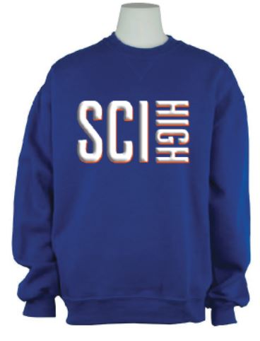 New Orleans Charter Science and Mathematics HS Crew Sweatshirt w/ Full ...