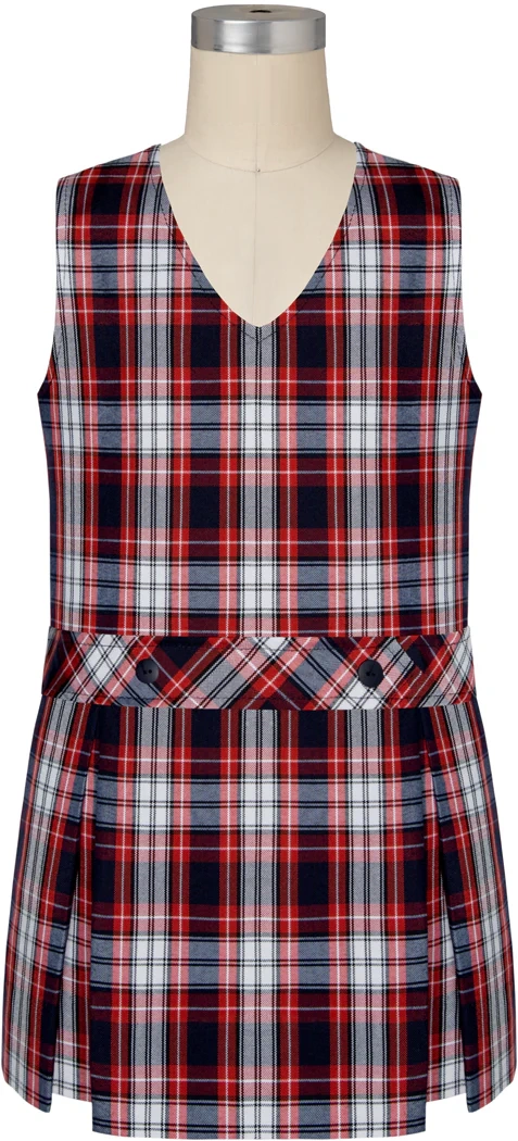 Liberty Plaid V-Neck Drop Waist Jumper – Skobel's School Uniforms