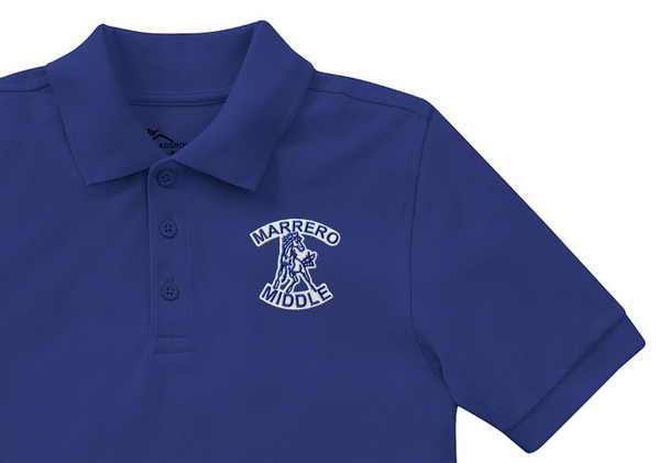 L.H. Marrero Middle Polo - Royal Blue - 7th Grade – Skobel's School ...