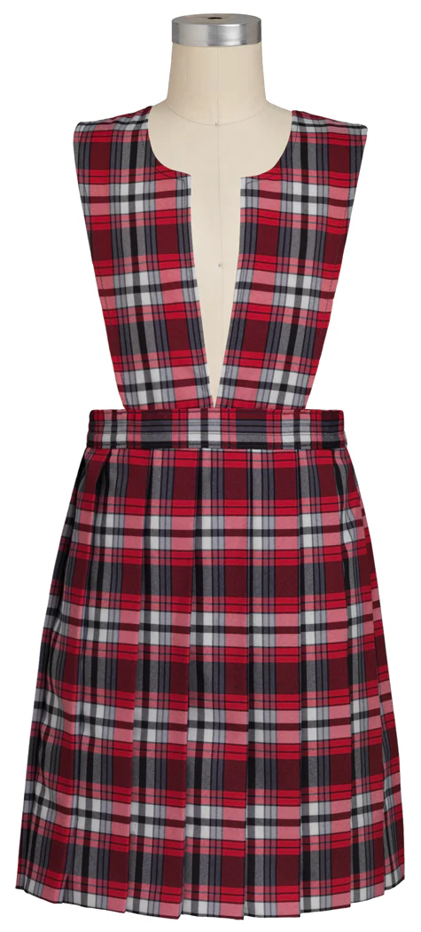 McDonald Plaid Split Front Jumper – Skobel's School Uniforms