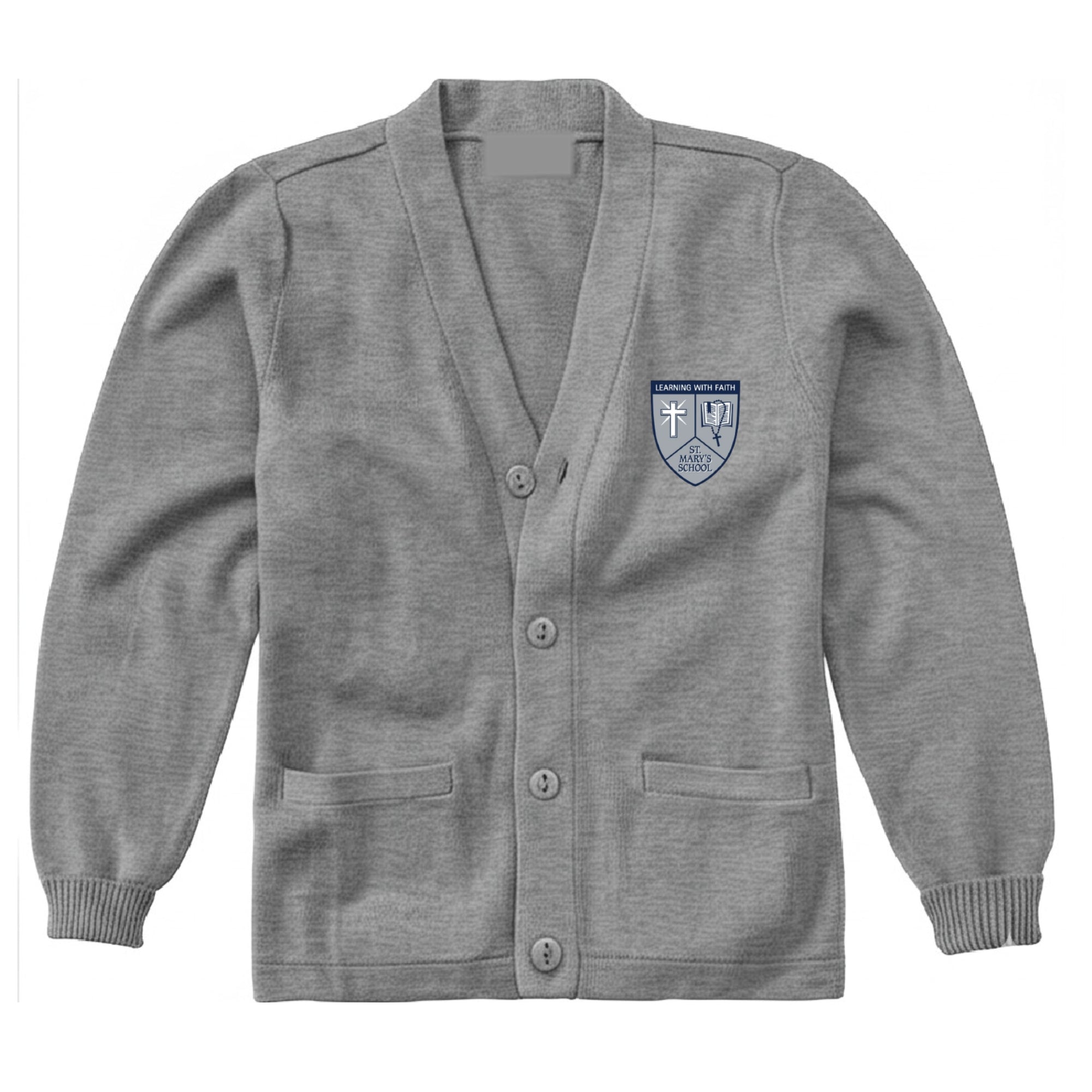 St. Mary of the Assumption School Cardigan - Grey – Skobel's School ...