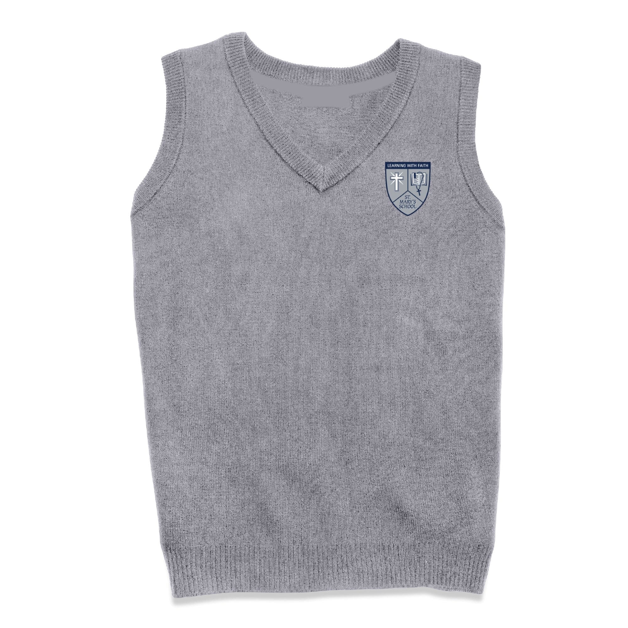 St. Mary of the Assumption School Pullover Vest - Grey – Skobel's ...