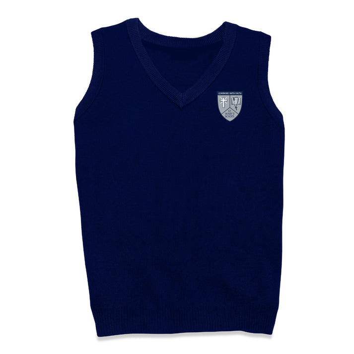 St. Mary of the Assumption School Pullover Vest - Navy – Skobel's ...