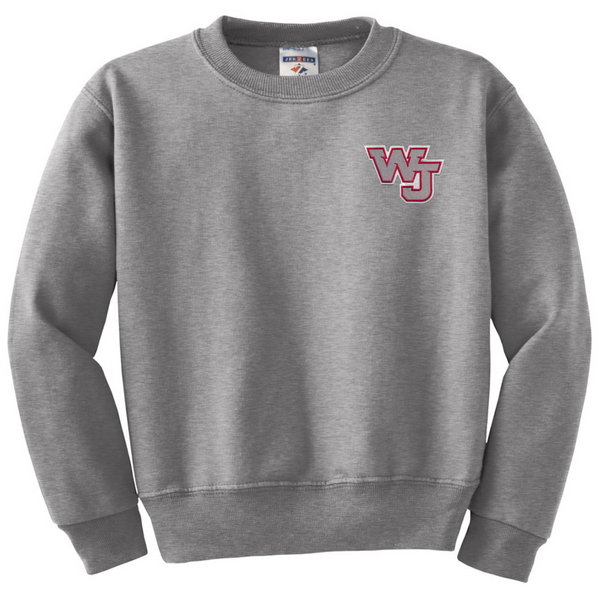 West Jefferson WJ Patch Grey Crew Sweatshirt - All Grades – Skobel's ...