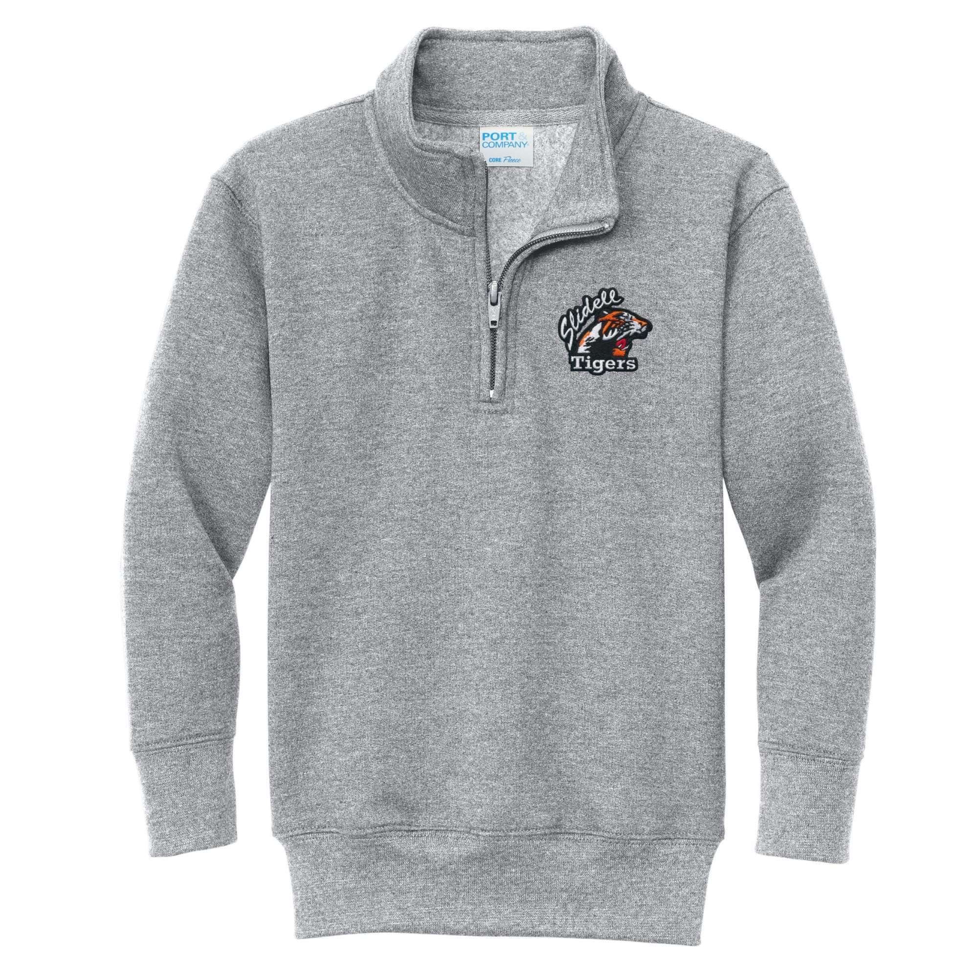 Slidell Junior High School 1/4 Zip Sweatshirt - Grey – Skobel's School ...