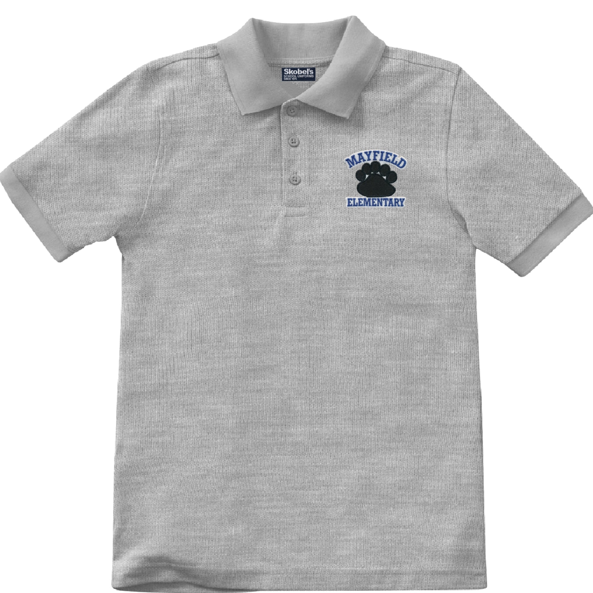 Henry Mayfield Elementary Polo - Grey – Skobel's School Uniforms