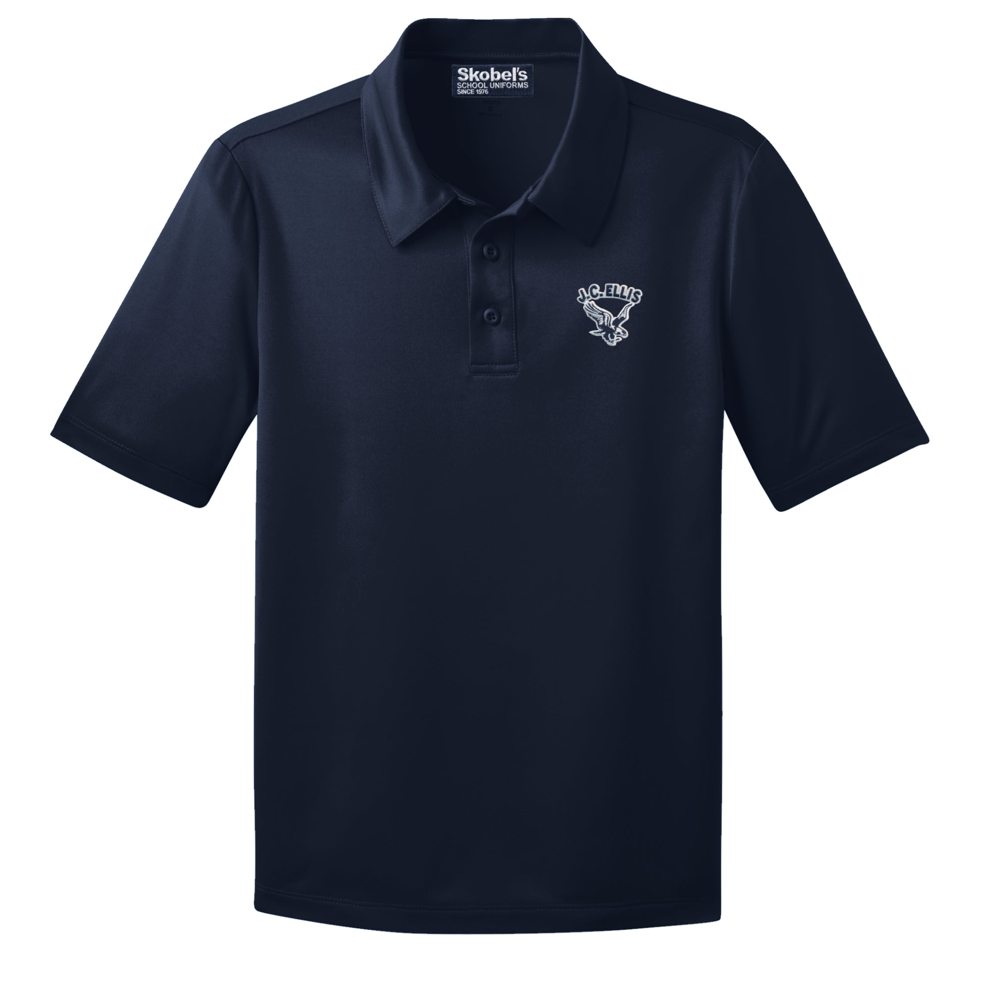 JC Ellis Middle Dryfit Polo - Navy – Skobel's School Uniforms