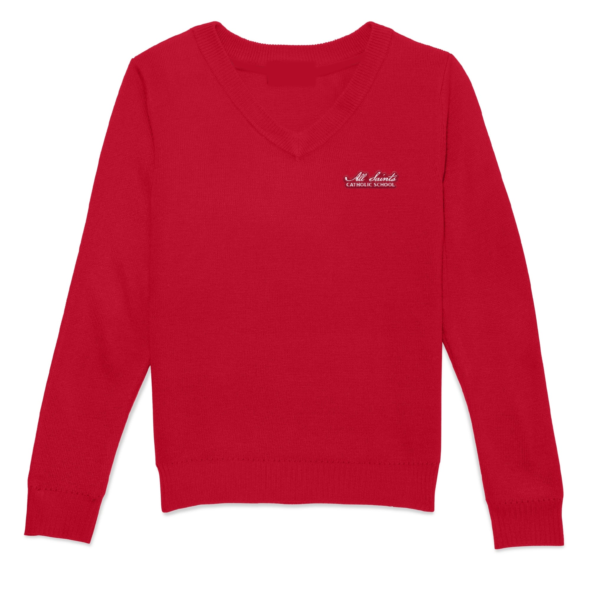 All Saints School - Puyallup School Pullover - Red – Skobel's School ...