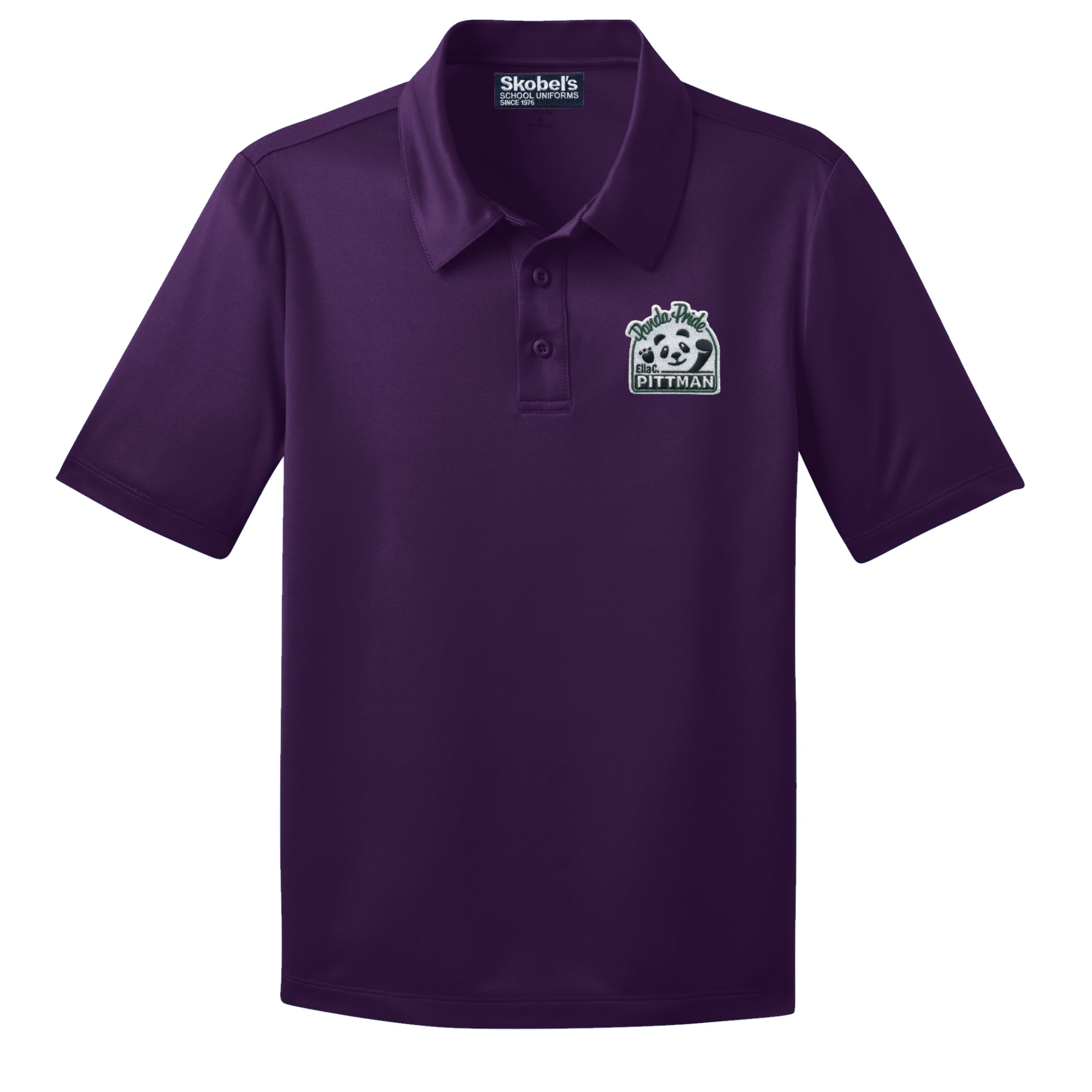 Ella Pittman Dryfit Polo - Purple - PreK-K – Skobel's School Uniforms