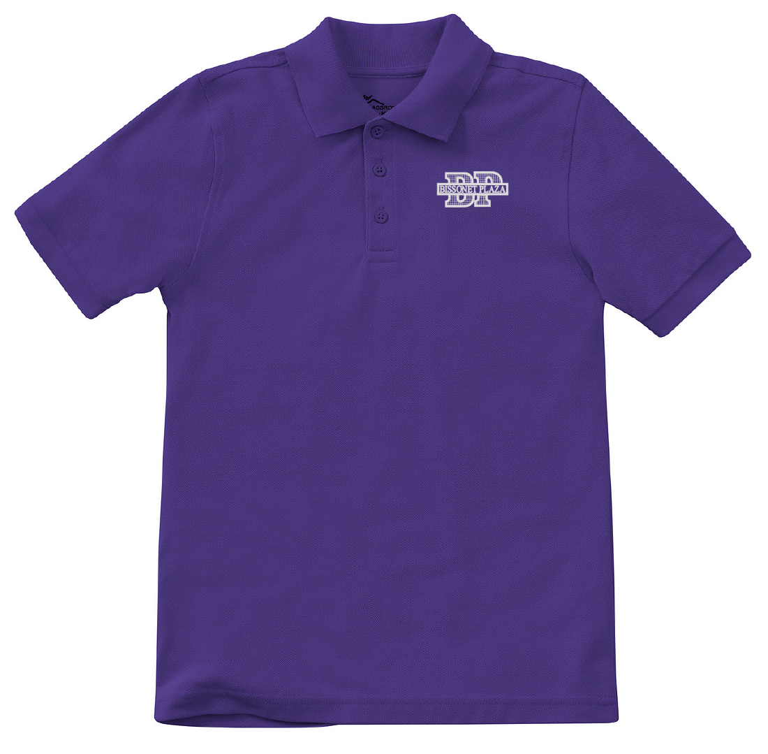 Bissonet Plaza Elementary Polo - Purple – Skobel's School Uniforms