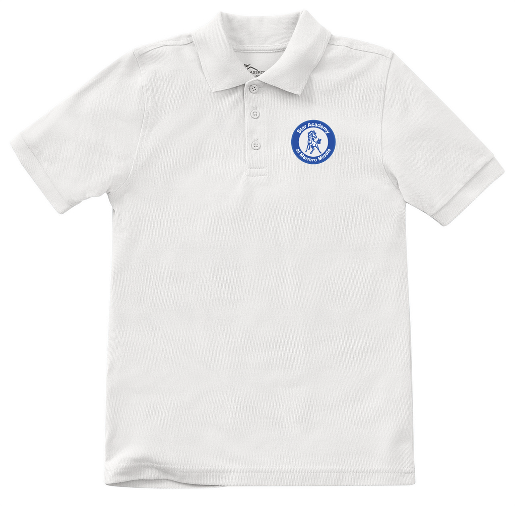 Star Academy Polo - White - All Grades – Skobel's School Uniforms