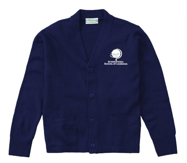 ISL Cardigan - Navy - All Grades – Skobel's School Uniforms