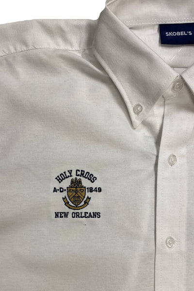 Holy Cross SENIOR Oxford - Short Sleeve - with Name Embroidery – Skobel ...