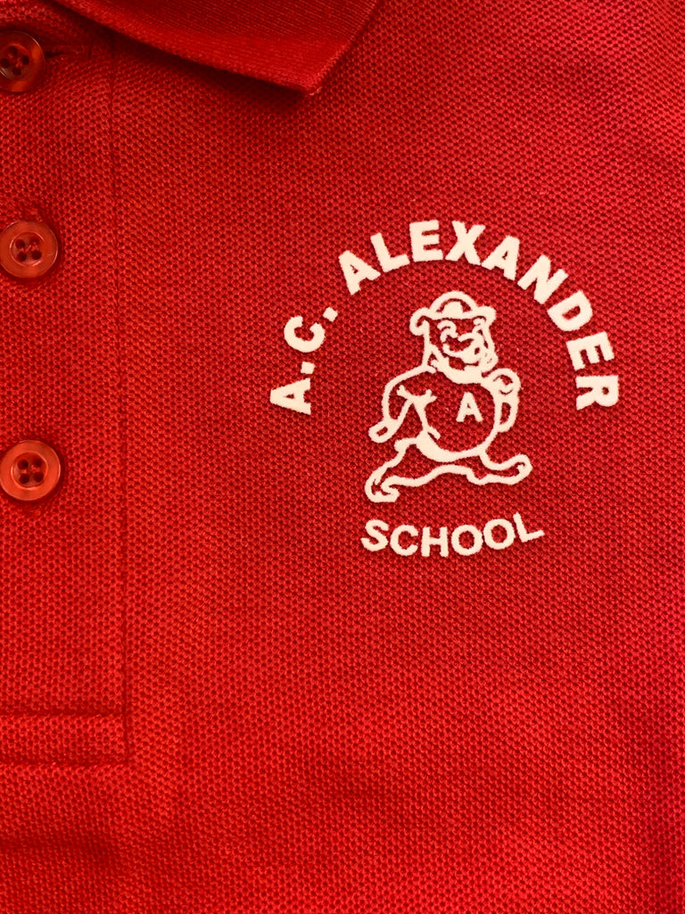 A.C. Alexander Elementary Polo - Red - 1st-5th Grades – Skobel's School ...